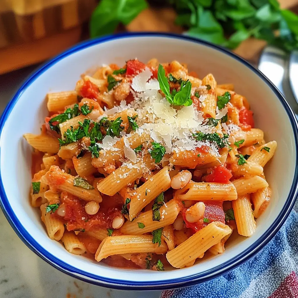 White Bean Pasta Recipe - Love And Nibbles