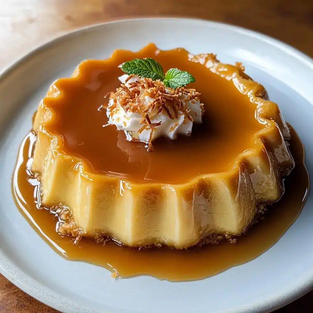 Coconut Caramel Flan Recipe - Love And Nibbles