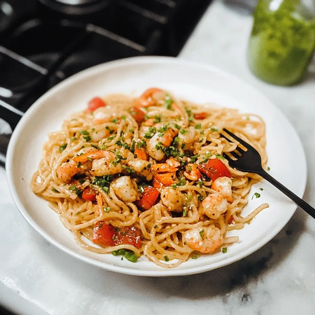 Keto Lobster Scampi Pasta - Love And Nibbles