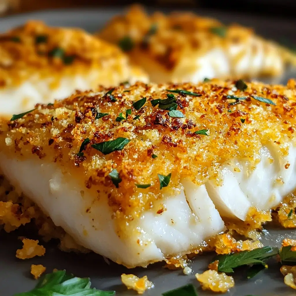 Mayonnaise and Panko Crusted Baked Fish Recipe - Love And Nibbles
