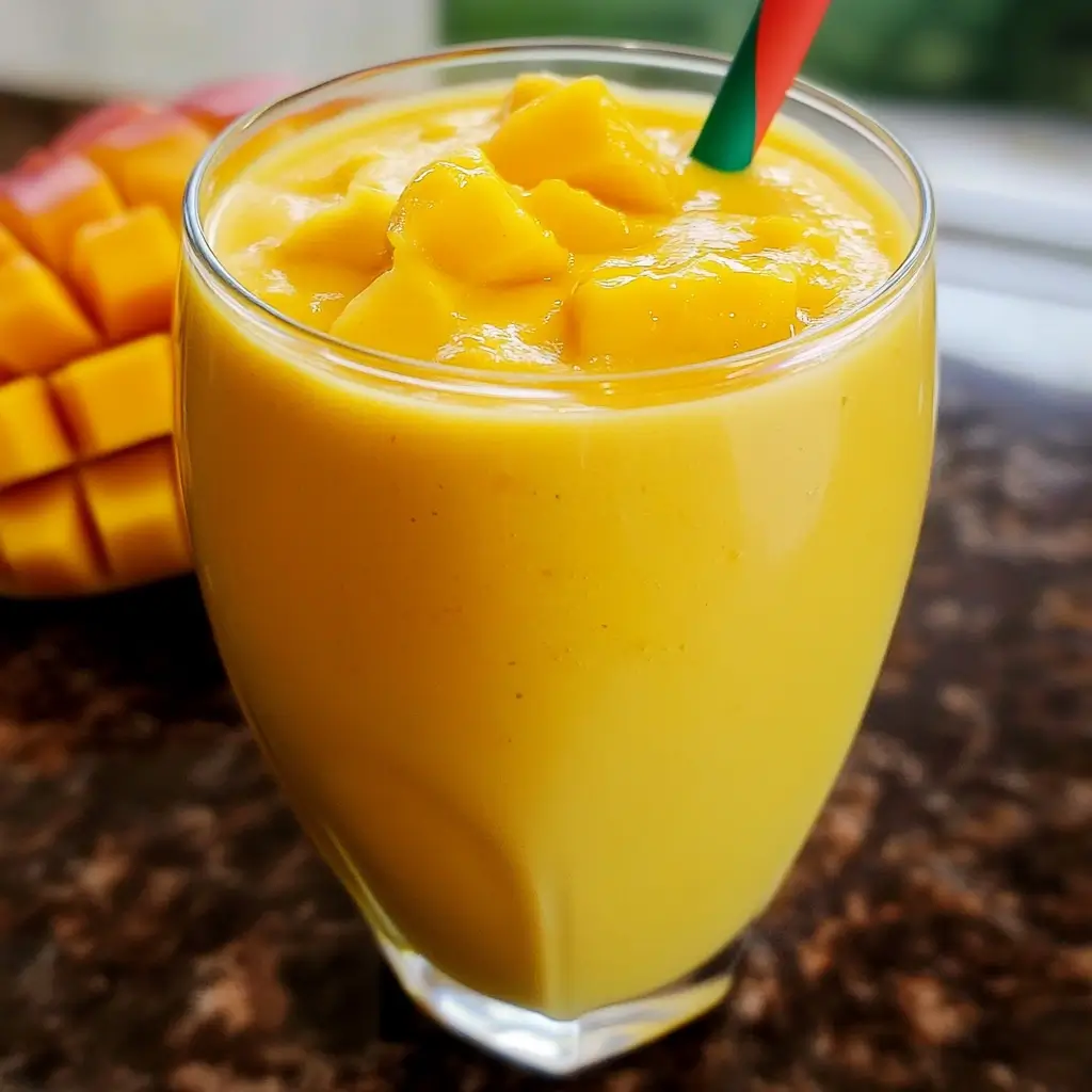 Homemade McDonald's Mango Smoothie Recipe - Love And Nibbles