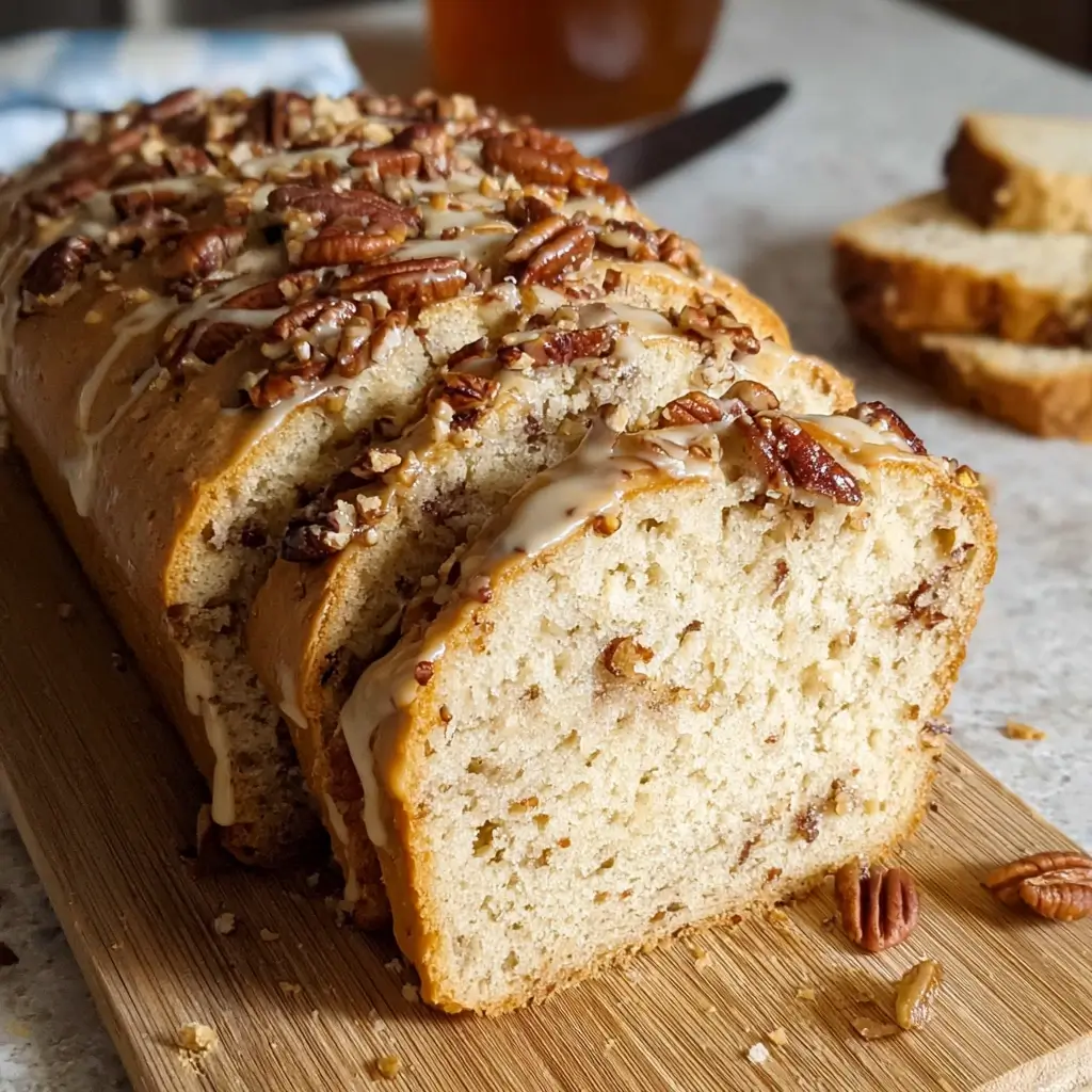 Easy Maple Pecan Bread Recipe - Love And Nibbles