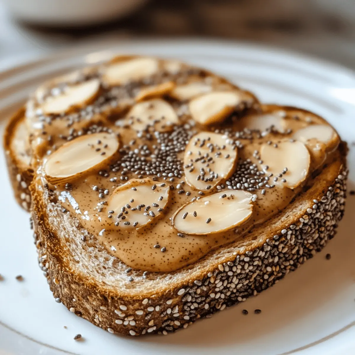 Delicious Almond Butter Toast with Chia Seeds: Power-Packed Boost