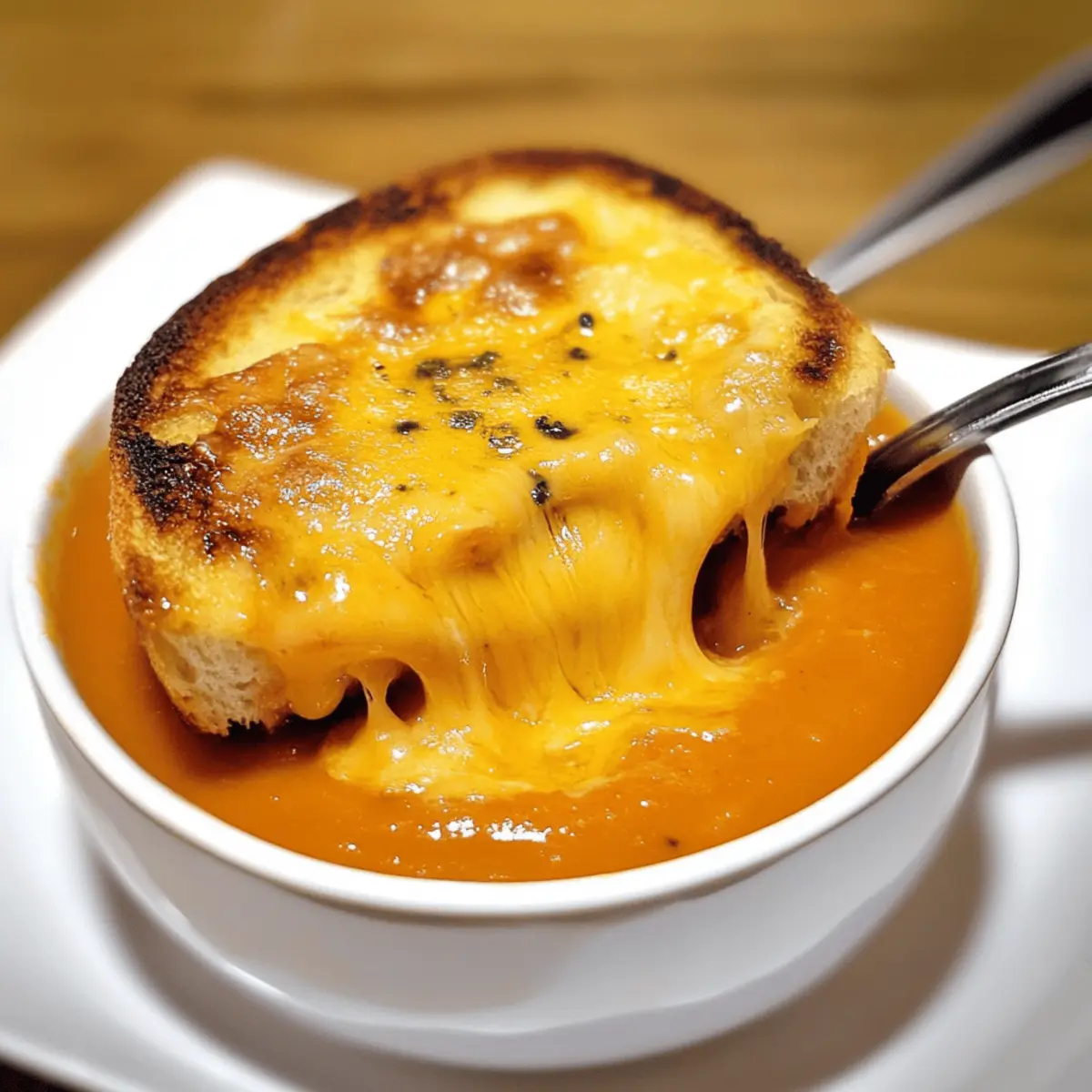 Ultimate Comforting Creamy Grilled Cheese Tomato Soup