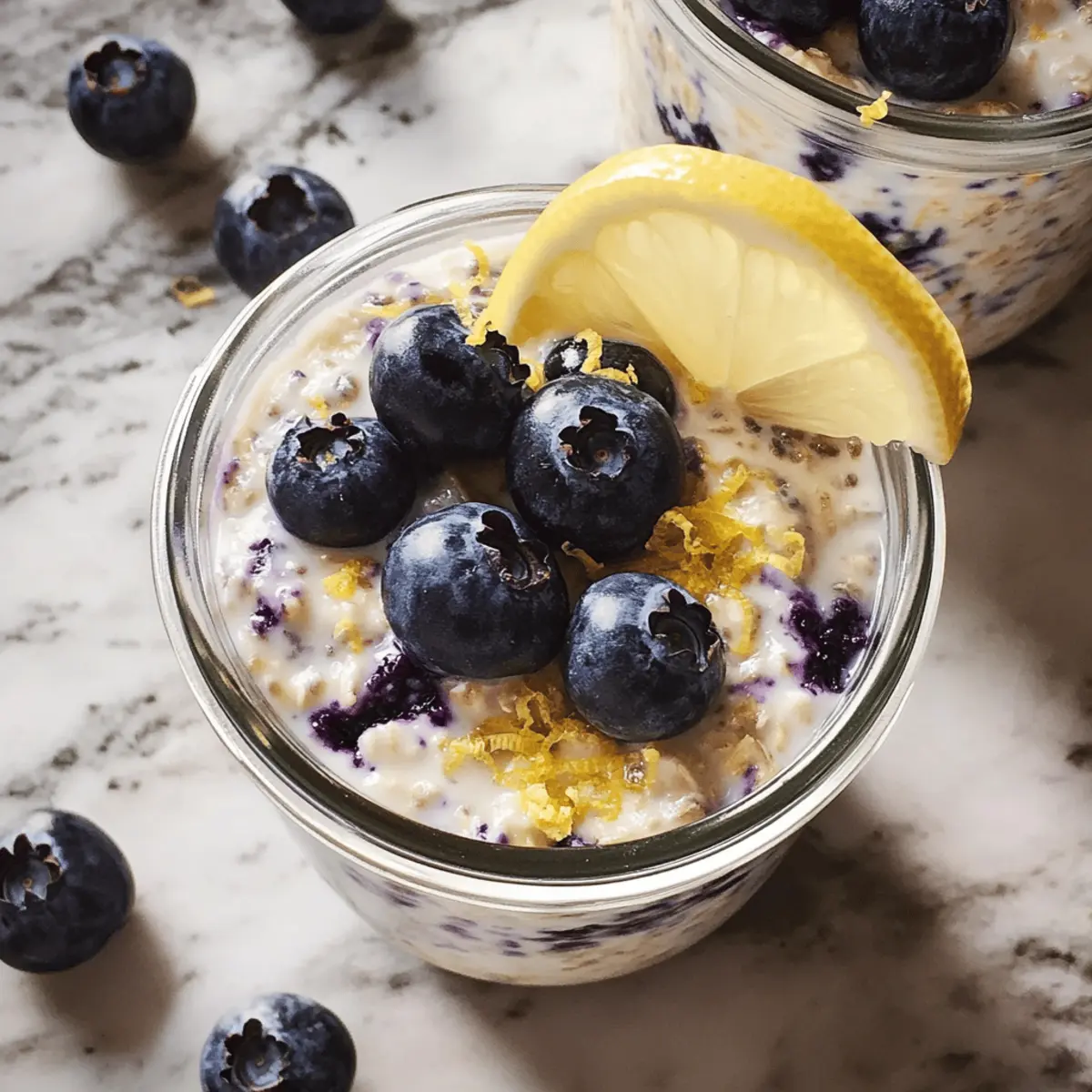 Easy Lemon-Blueberry Overnight Oats: Delicious Creamy Breakfast