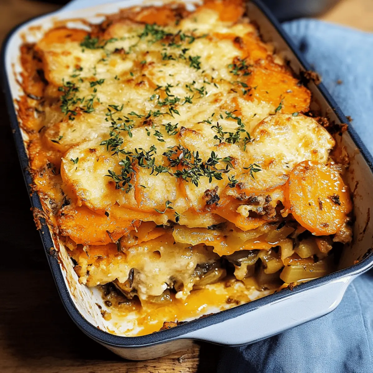 Easy Vegetarian Layered Winter Bake: Irresistible Gooey Comfort