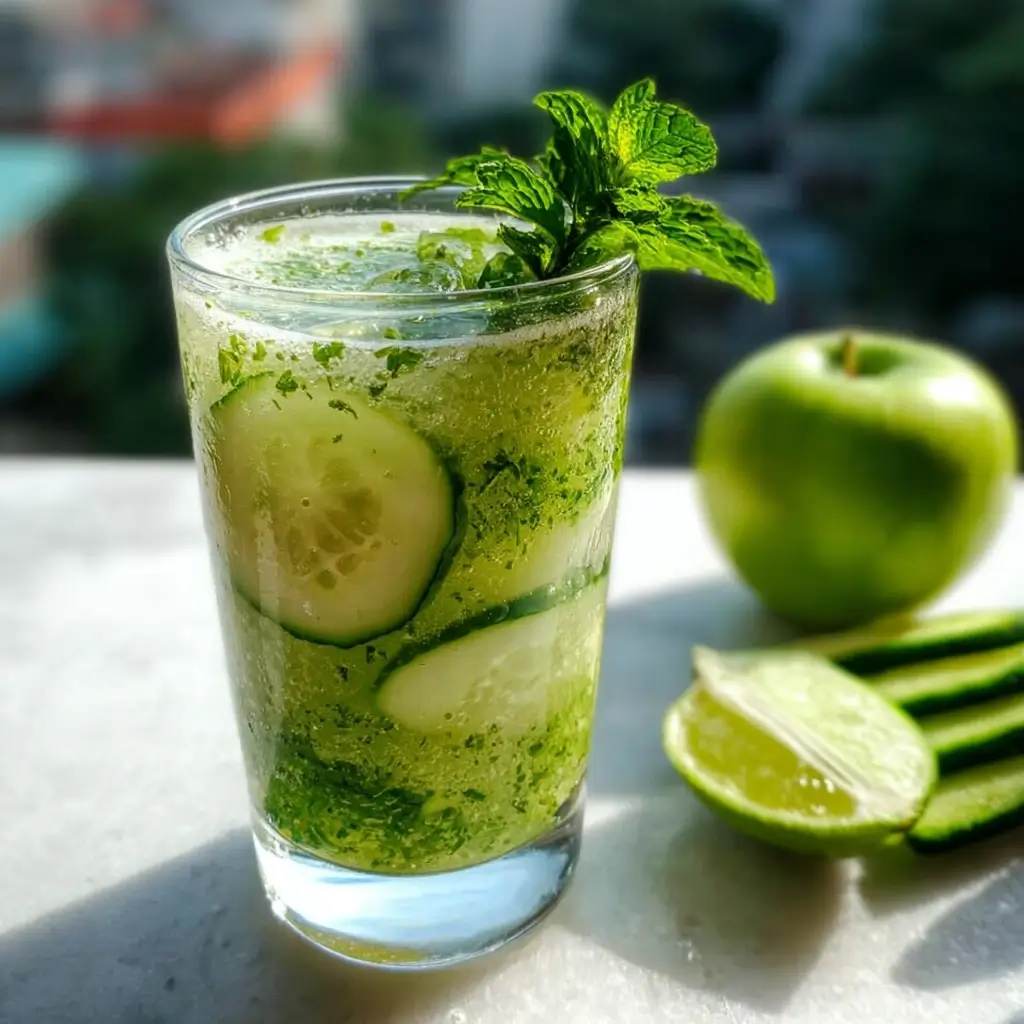 Cucumber Mint Detox Refresher Recipe - Love And Nibbles
