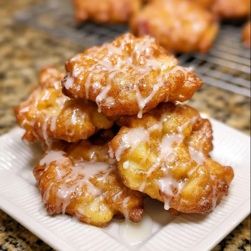 Easy Air Fryer Apple Fritters Recipe - Love And Nibbles