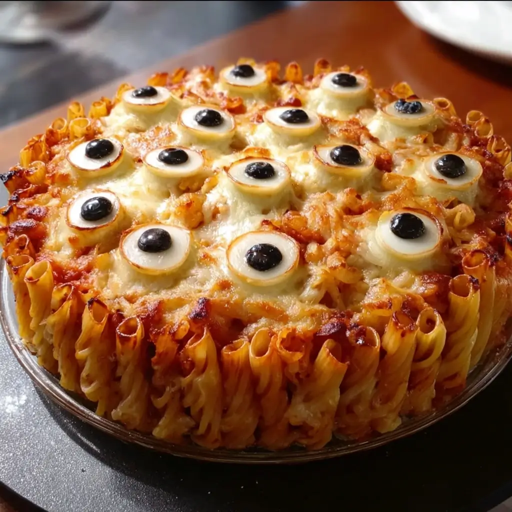 Eyeball Pasta Pie Recipe - Love And Nibbles