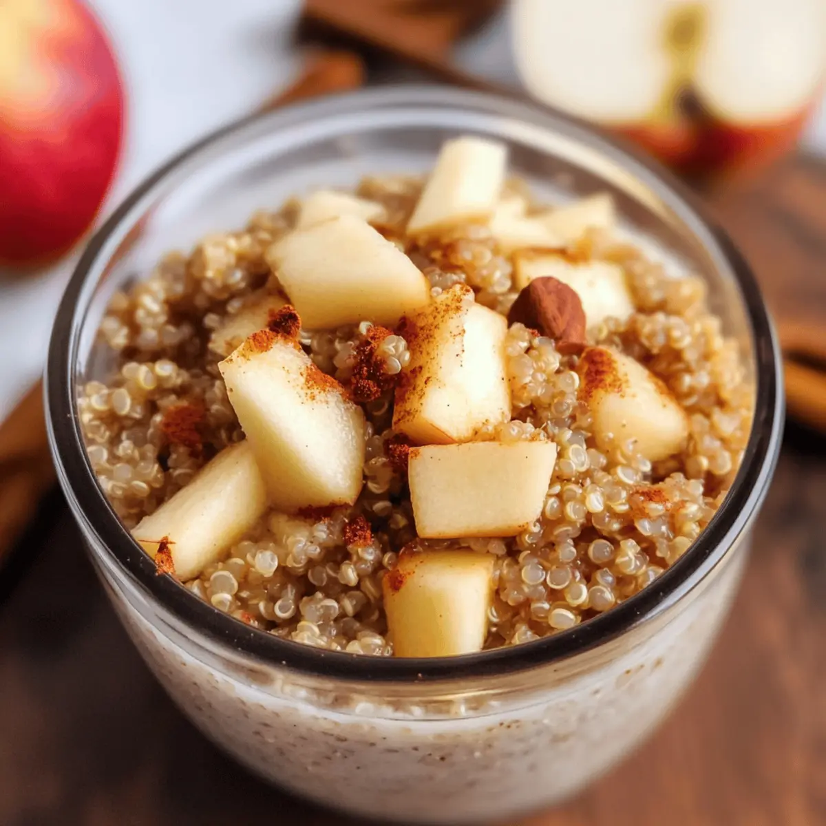 Easy Cinnamon Apple Overnight Quinoa: Delicious Fall Breakfast