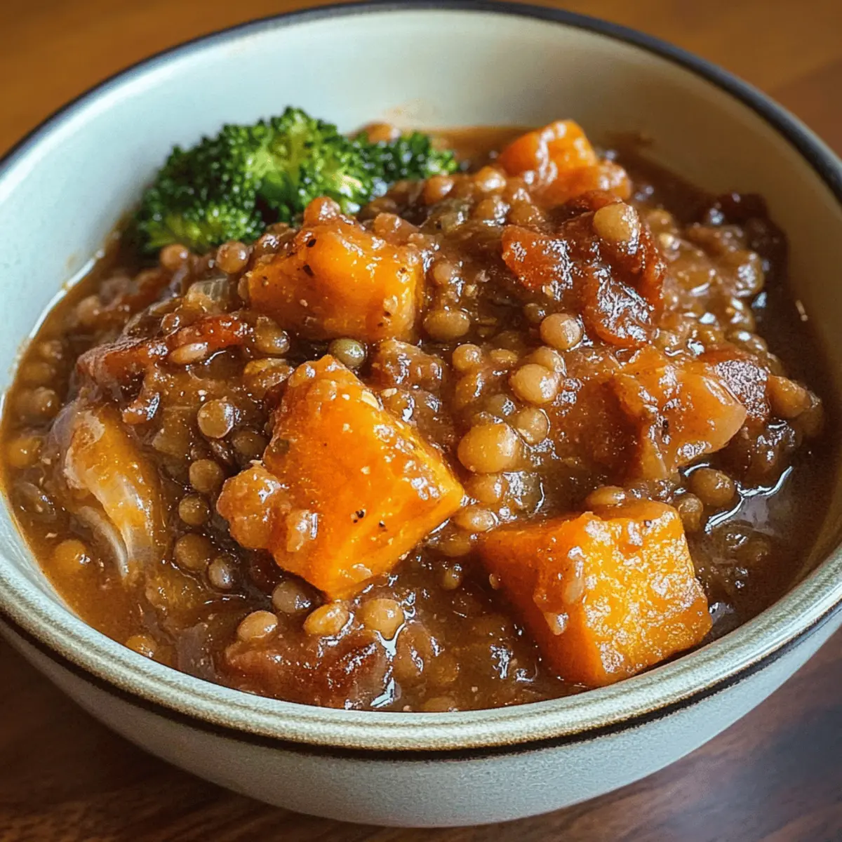 Easy Crockpot Lentil & Sweet Potato Stew That Warms Your Soul