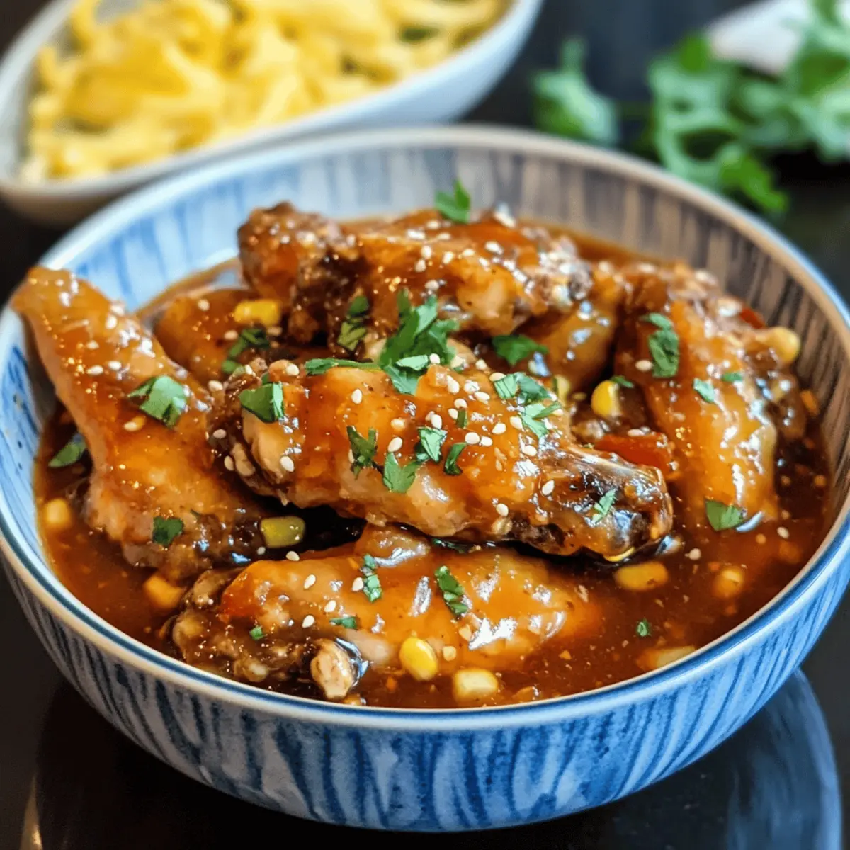 Irresistible Delicious Crispy Sticky Honey Garlic Chicken Wings