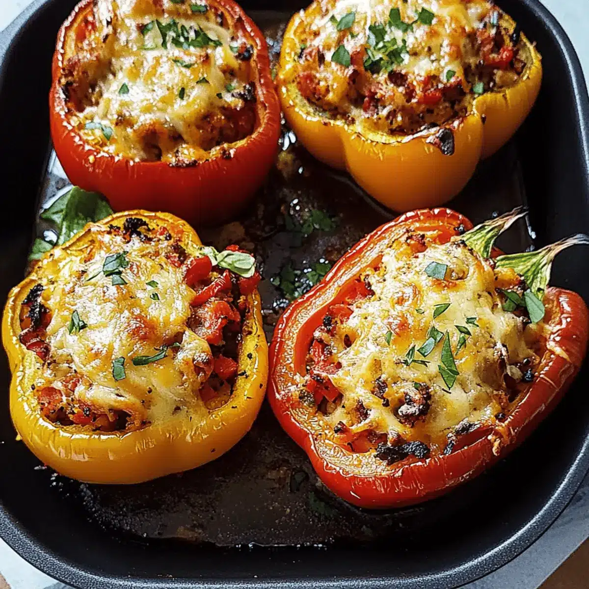 Irresistible Vegetarian Stuffed Capsicums Bursting with Flavor
