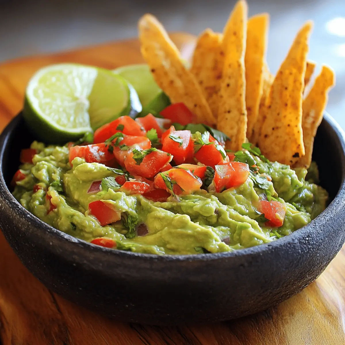 Ultimate Delicious Creamy Mexican Guacamole with Veggie Sticks