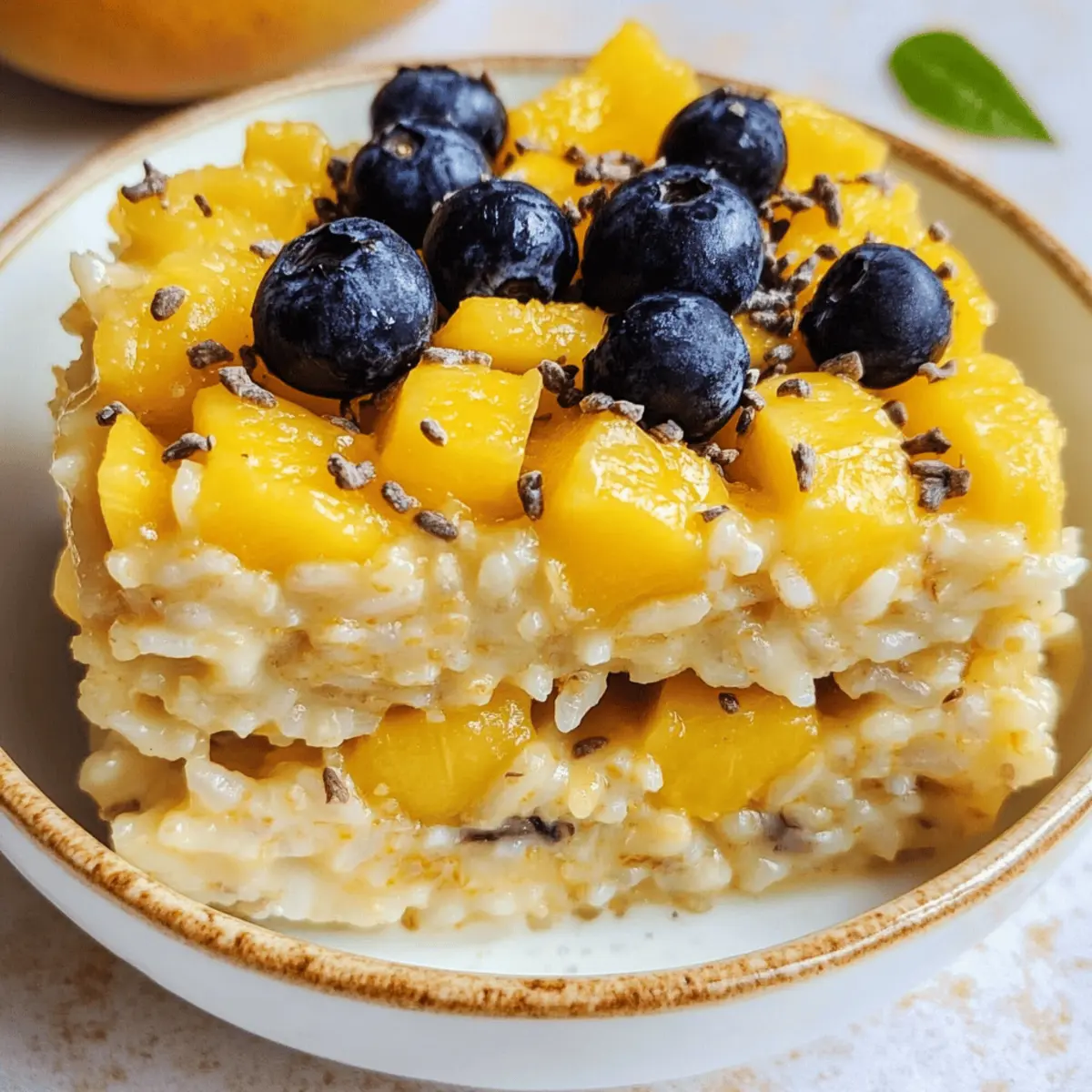 Ultimate Delicious Creamy Mango Coconut Rice Pudding