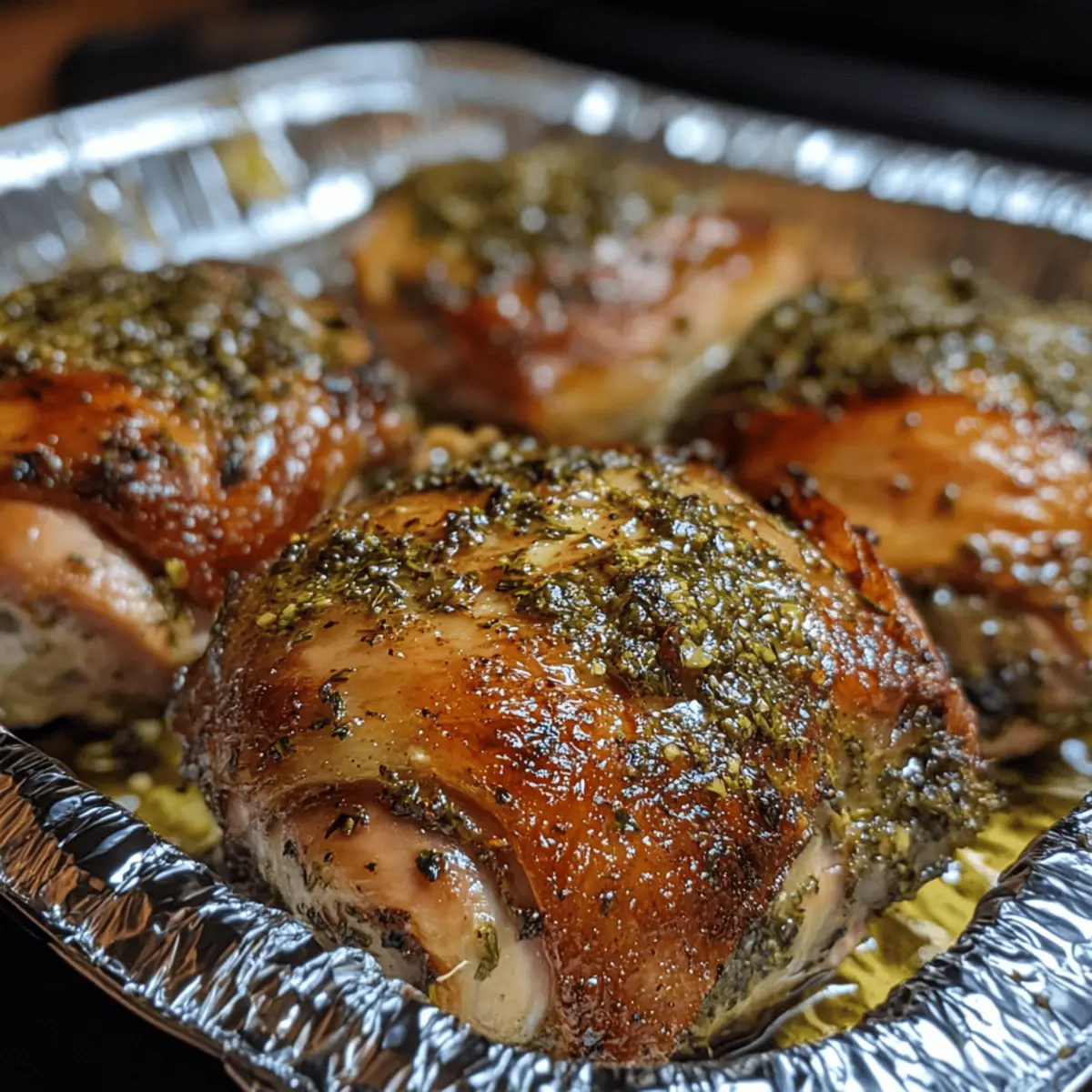 Irresistible Juicy Herb Butter Roasted Turkey thighs