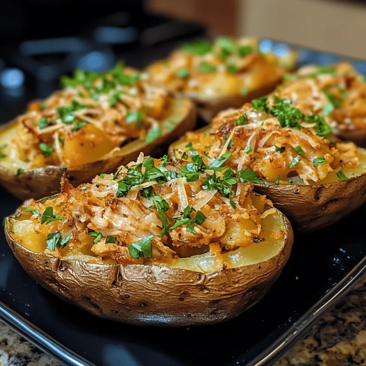 Easy Juicy Chicken Stuffed Potato Boats You’ll Crave Tonight