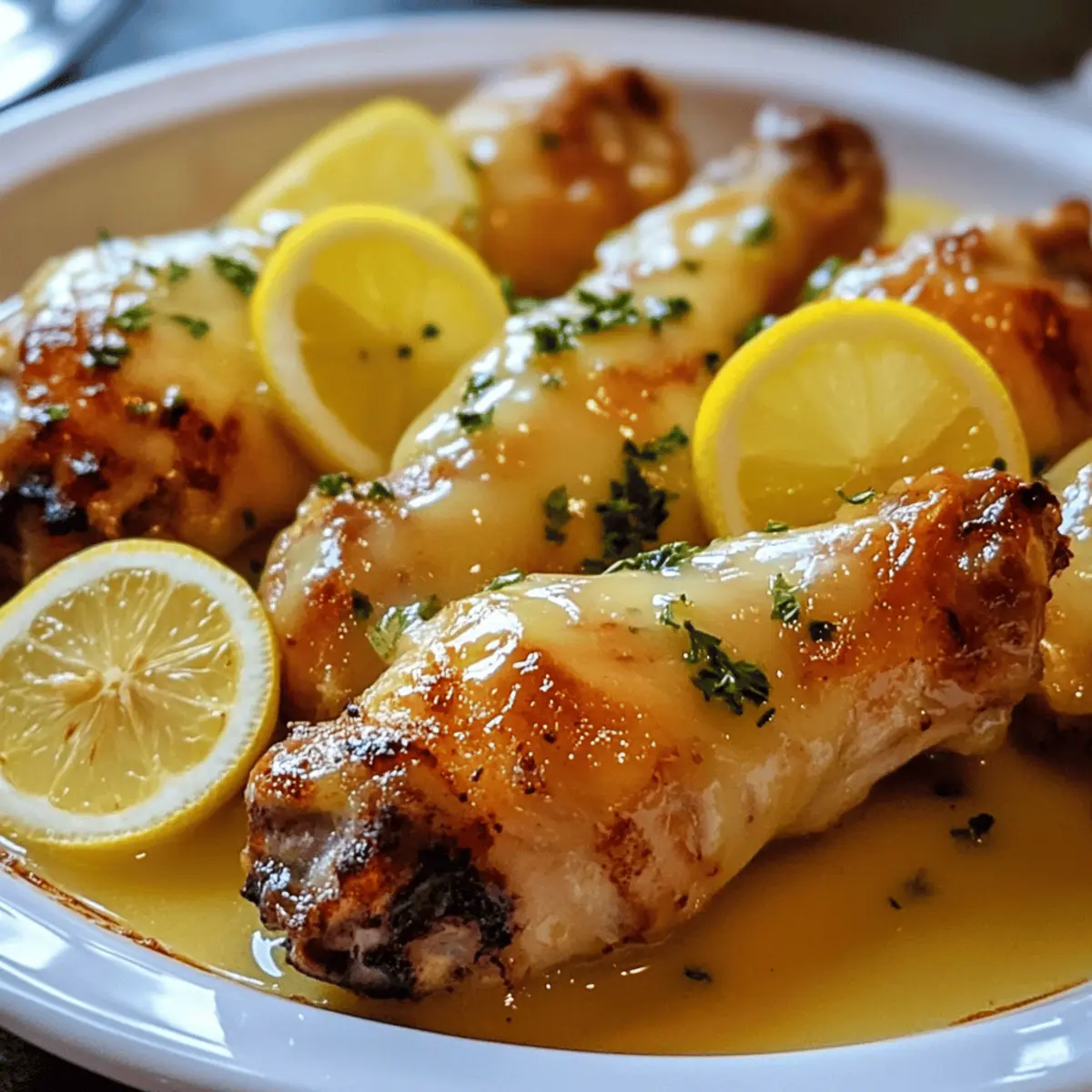 Ultimate Juicy Lemon Butter Chicken Drumsticks