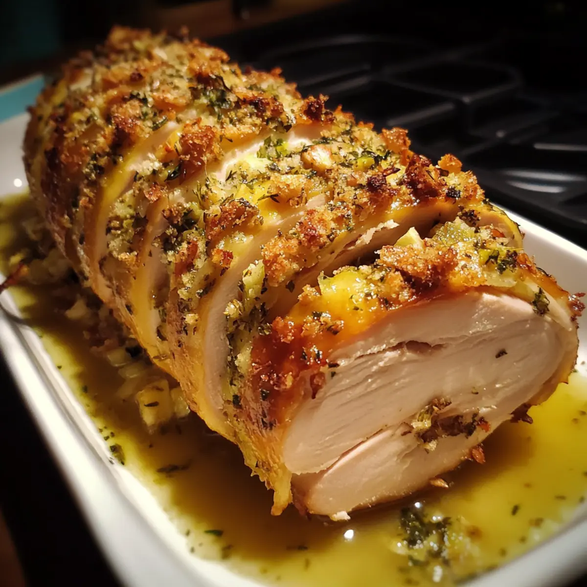 Easy Juicy Herb-Crusted Festive Turkey Roll to Impress Guests