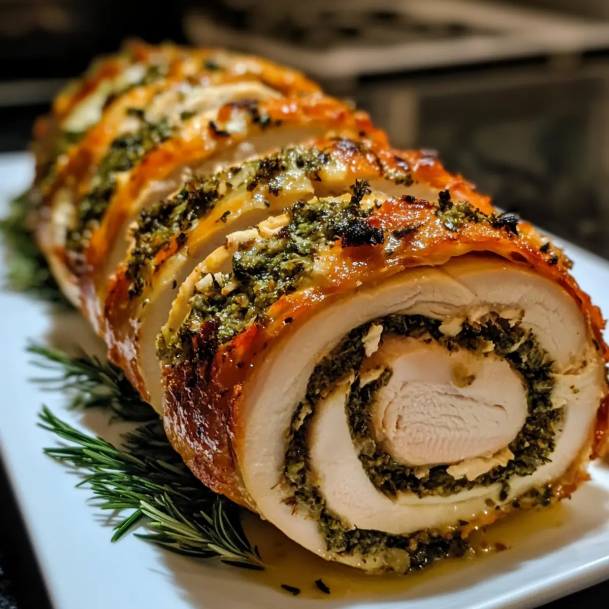 Easy Juicy Herb-Crusted Festive Turkey Roll to Impress Guests