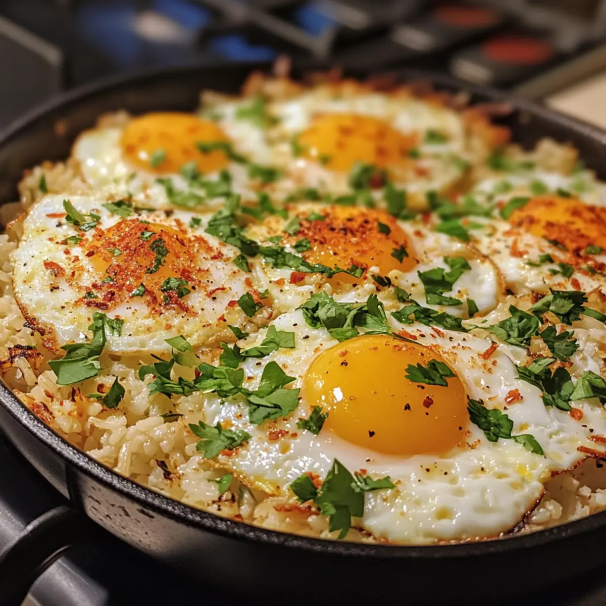 Easy Creamy Economy Baked Egg and Rice Skillet Recipe