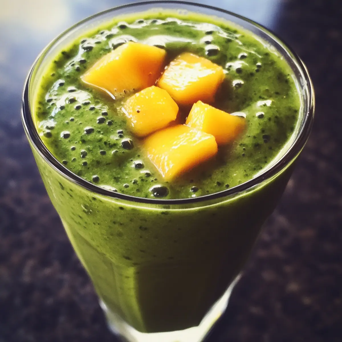 Ultimate Delicious Creamy Mango Spinach Smoothie