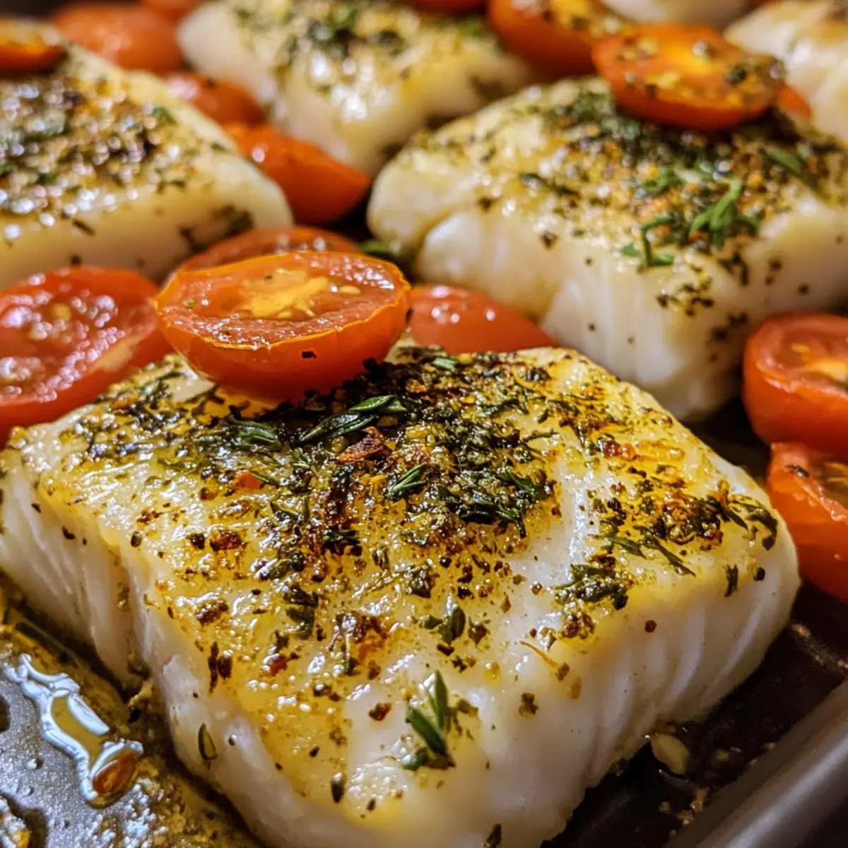 Ultimate Delicious Juicy Baked Cod with Tomato & Herb Recipe