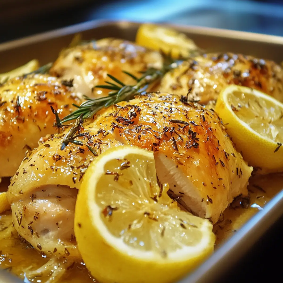 Easy Lemon Rosemary Roasted Chicken Recipe for Delicious Comfort