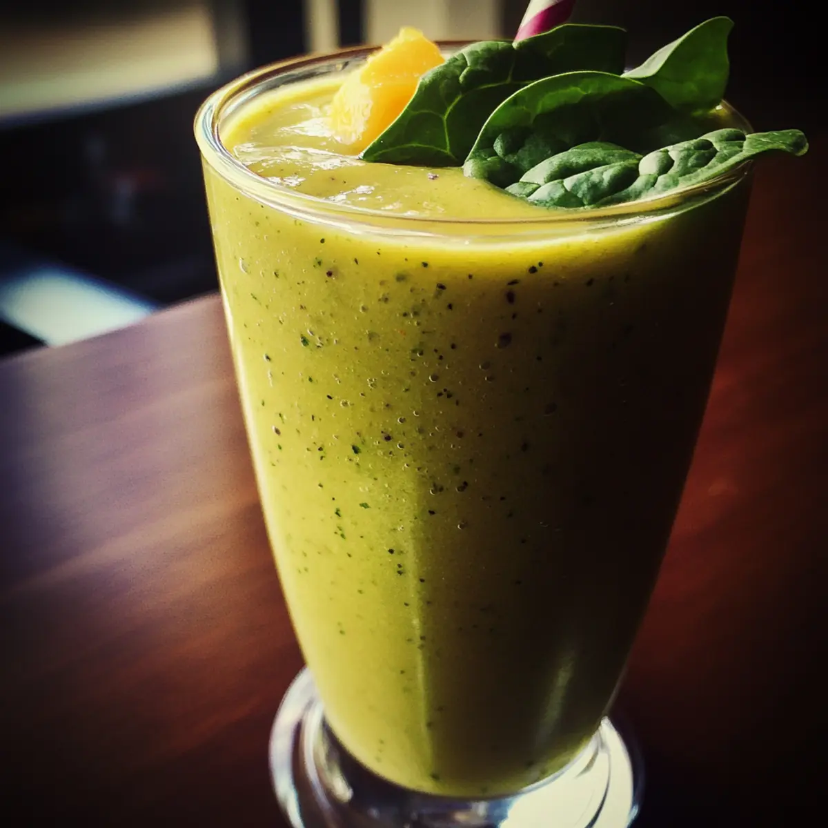 Ultimate Delicious Creamy Mango Spinach Smoothie